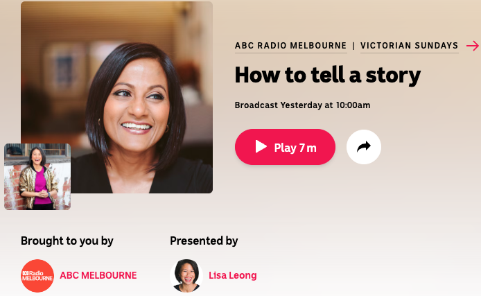 How to tell a story ABC interview | Yamini Naidu